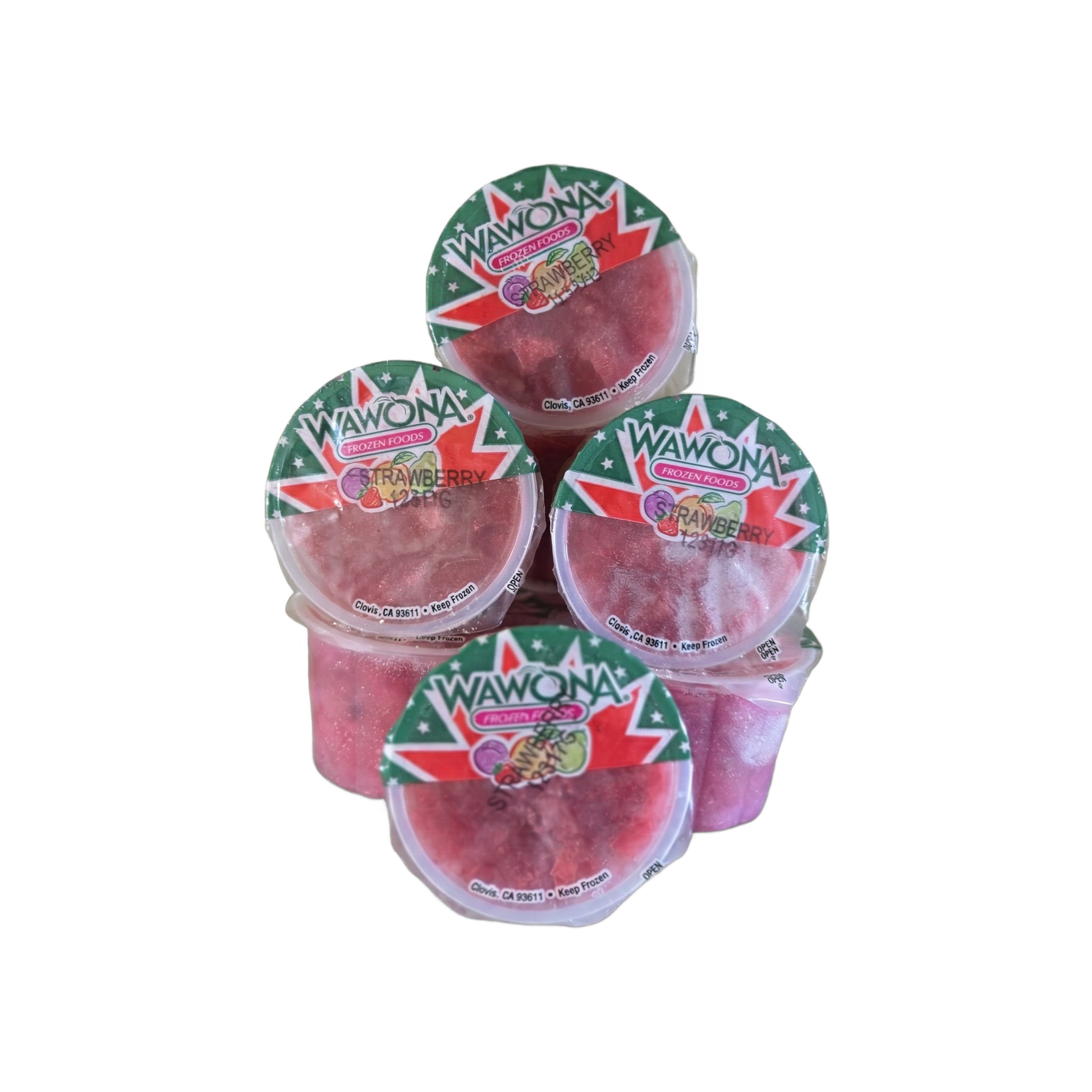 Frozen Strawberry Cups | Authentic School Cafeteria Fruit Sides ...