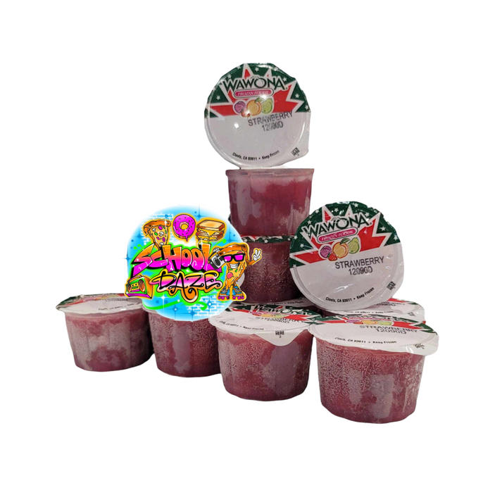 Frozen Strawberry Cups | Authentic School Cafeteria Fruit Sides ...